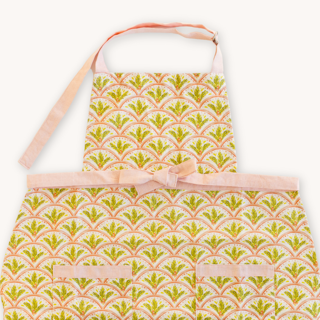 Evergreen Deco Cotton Apron – Holiday Baking, Cooking, & Entertaining – Elyse Breanne Design