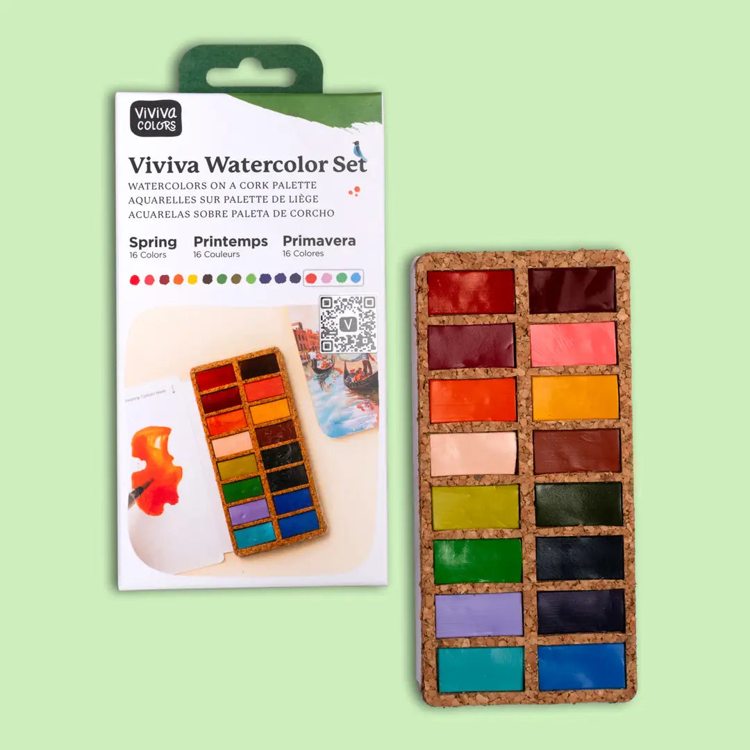 Viviva Spring Pans Set - 16 Watercolors – Elyse Breanne Design