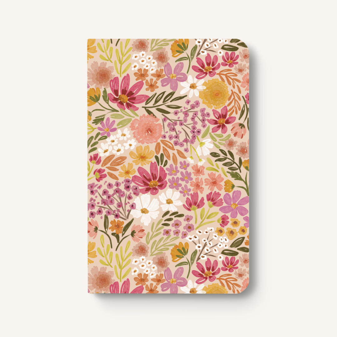 Summer Meadows Dotted Notebook – Floral Print for Note-Taking – Elyse ...
