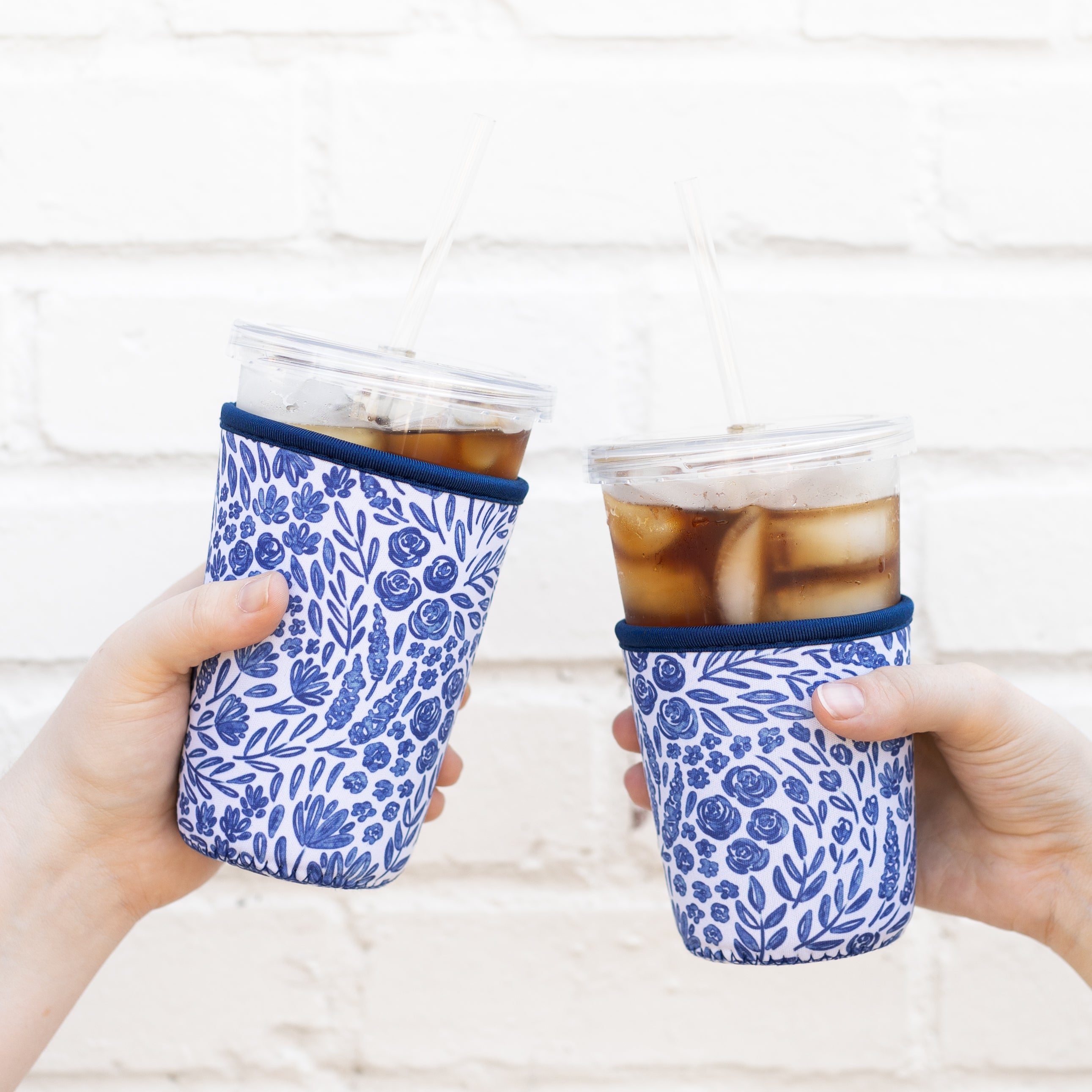 Porcelain Floral Drink Sleeve – Colorful Insulated Sleeve for Drinks ...