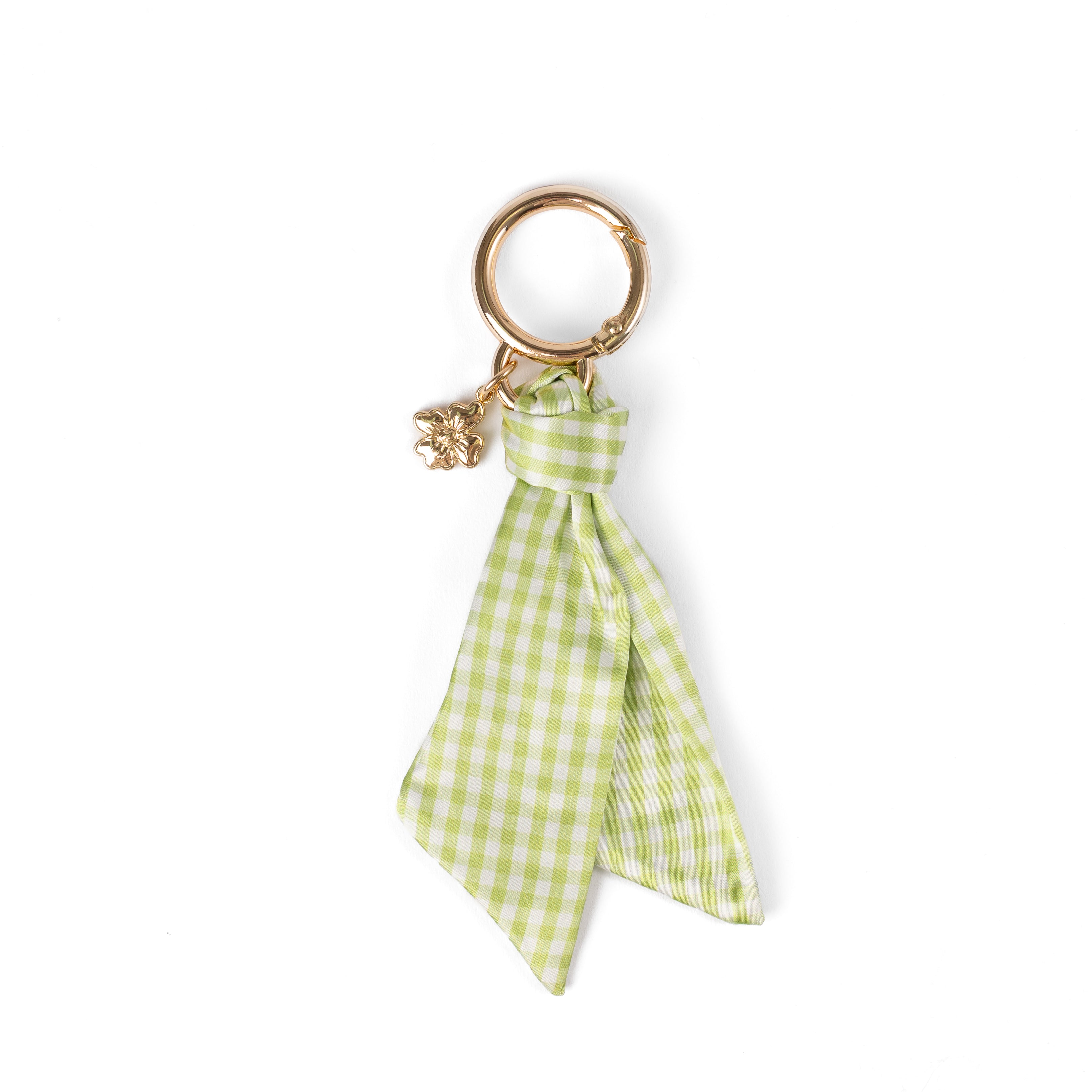 Satin Ribbon Keychain – Feminine Floral Charm for Keys or Handbags ...