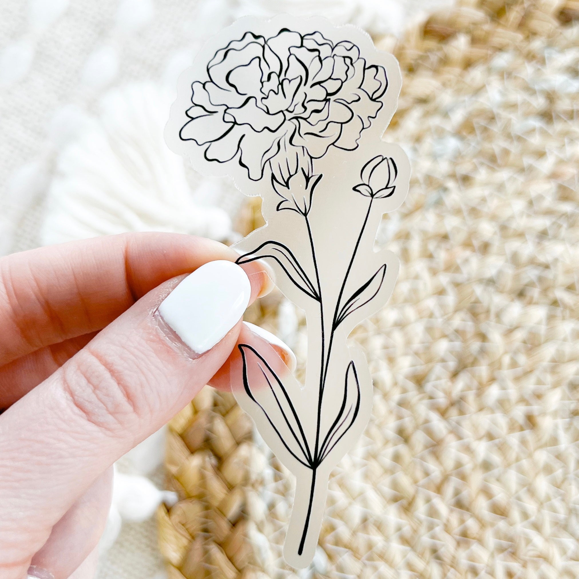 Clear Waterproof Vinyl Sticker, 1.6x3.5" – Elyse Breanne Design