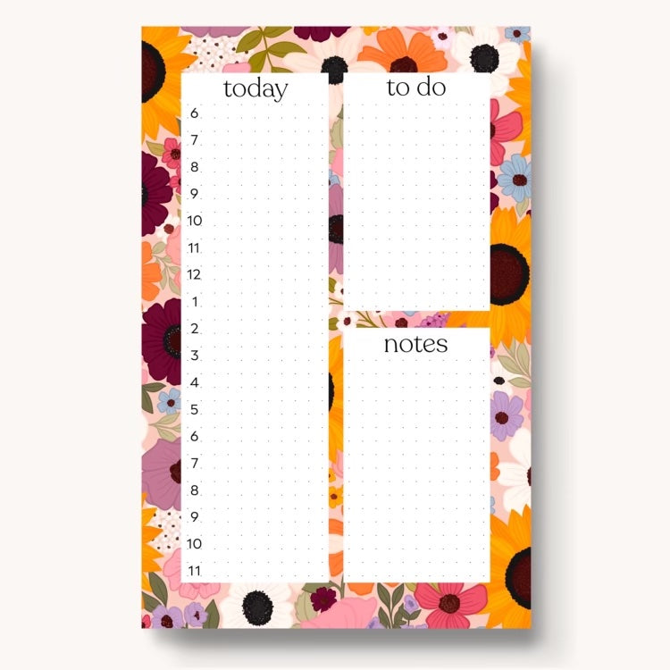 Hourly Daily Planner Notepad, 8.5x5.5" – Elyse Breanne Design