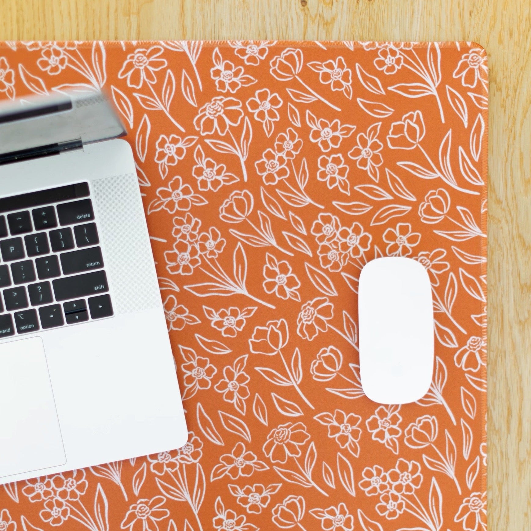 Terracotta Desk Mat – Stylish Office Computer Accessories – Elyse ...