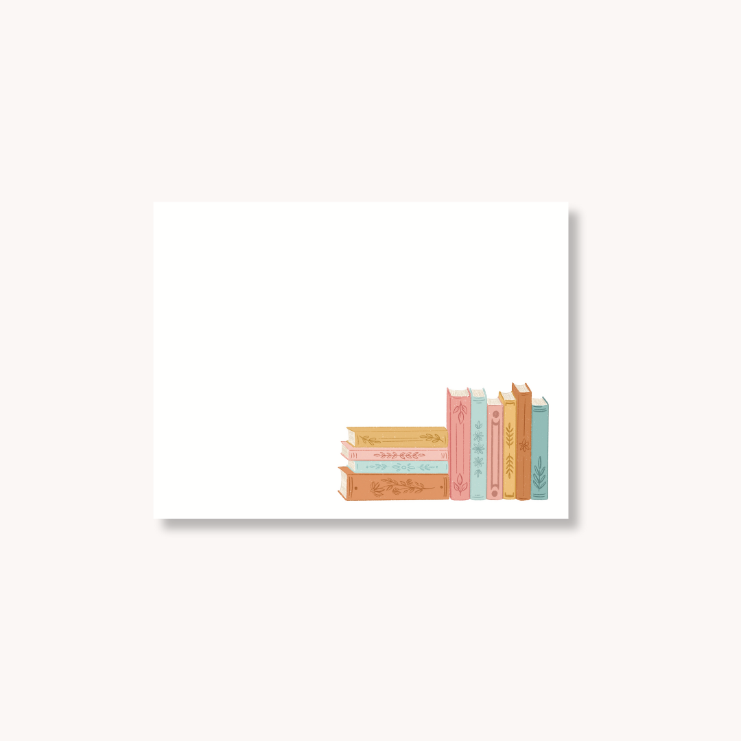 Stack of Books Sticky Notes, 4x3" – Elyse Breanne Design